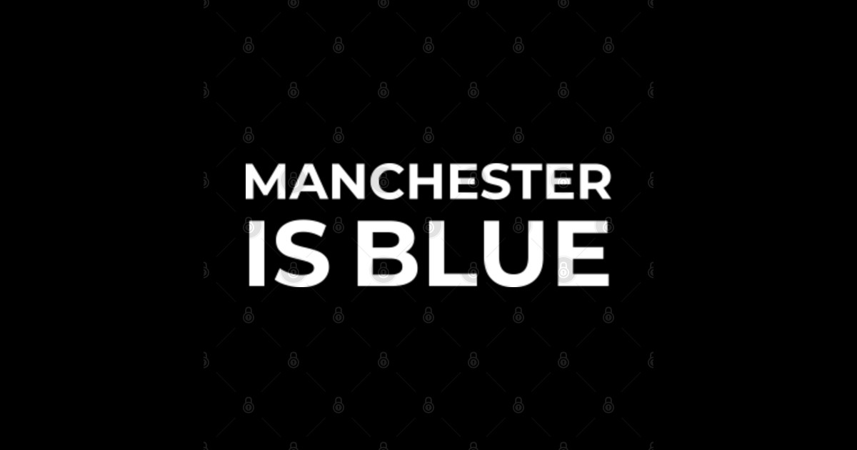 Manchester City is Blue Blue Blue!!! - Manchester Is Blue - Sticker ...