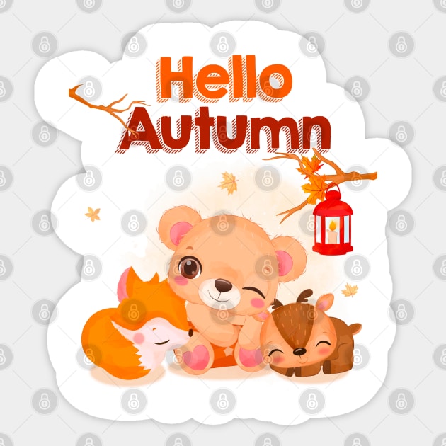 Cute Bear watercolor - Cute Bear - Sticker | TeePublic