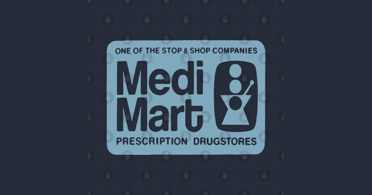 Medi Mart vintage - Boston - Sticker | TeePublic