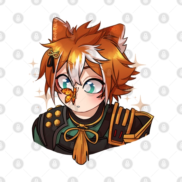 Gorou Genshin Impact FANART - Gorou - T-Shirt | TeePublic