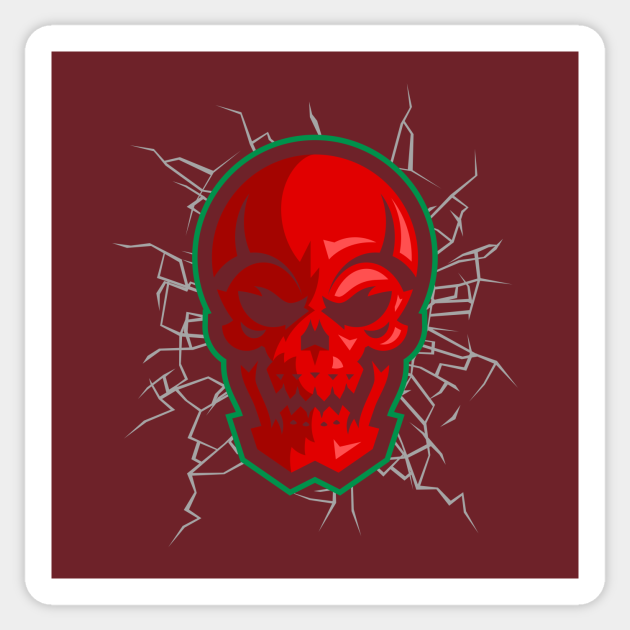 Red Skull - Red Skull - Sticker | TeePublic