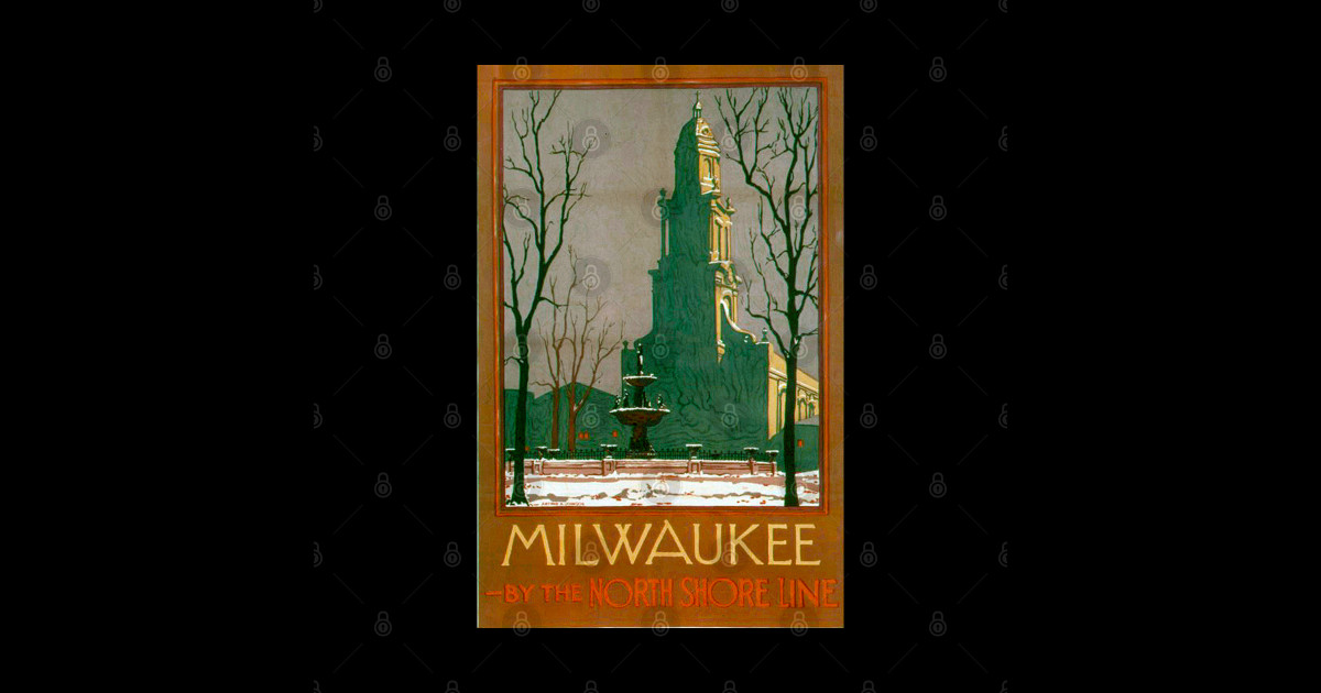 Milwaukee - Vintage Travel Poster - Vintage Travel Milwaukee - Posters ...