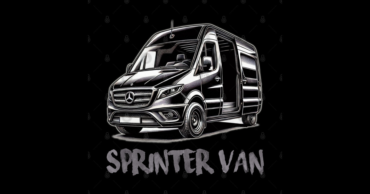 Mercedes Sprinter Van - Cargo Van - Sticker | TeePublic
