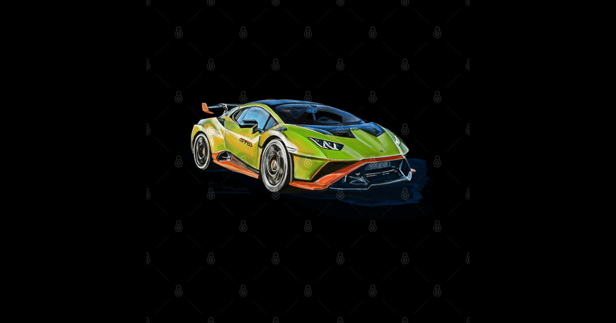 Lamborghini Huracan STO - Lamborghini Huracan - Sticker | TeePublic