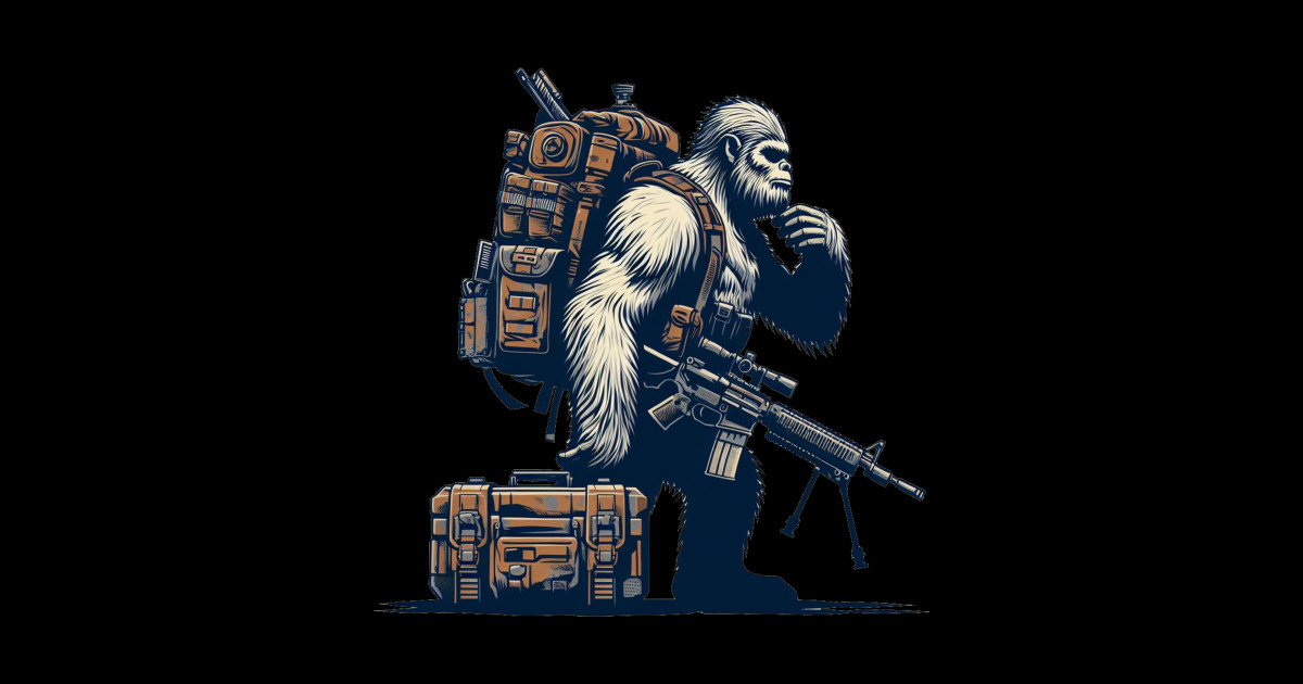Tactical Bigfoot - Bigfoot - Sticker | TeePublic