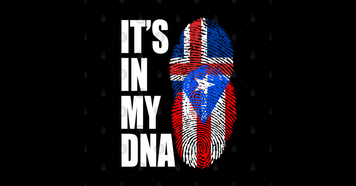 Puerto Rican And Icelandic Mix DNA Flag Heritage - Puerto Rican And ...