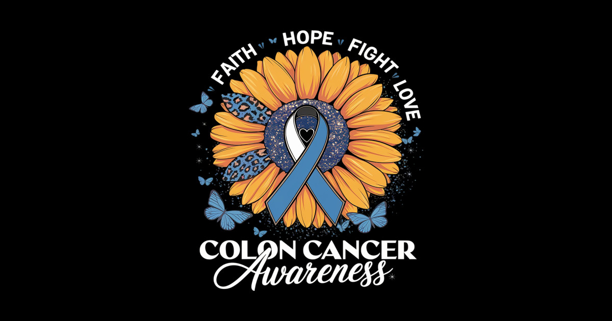 Sunflower Pink Ribbon Flower Leopard Colon Cancer Awareness - Sunflower ...