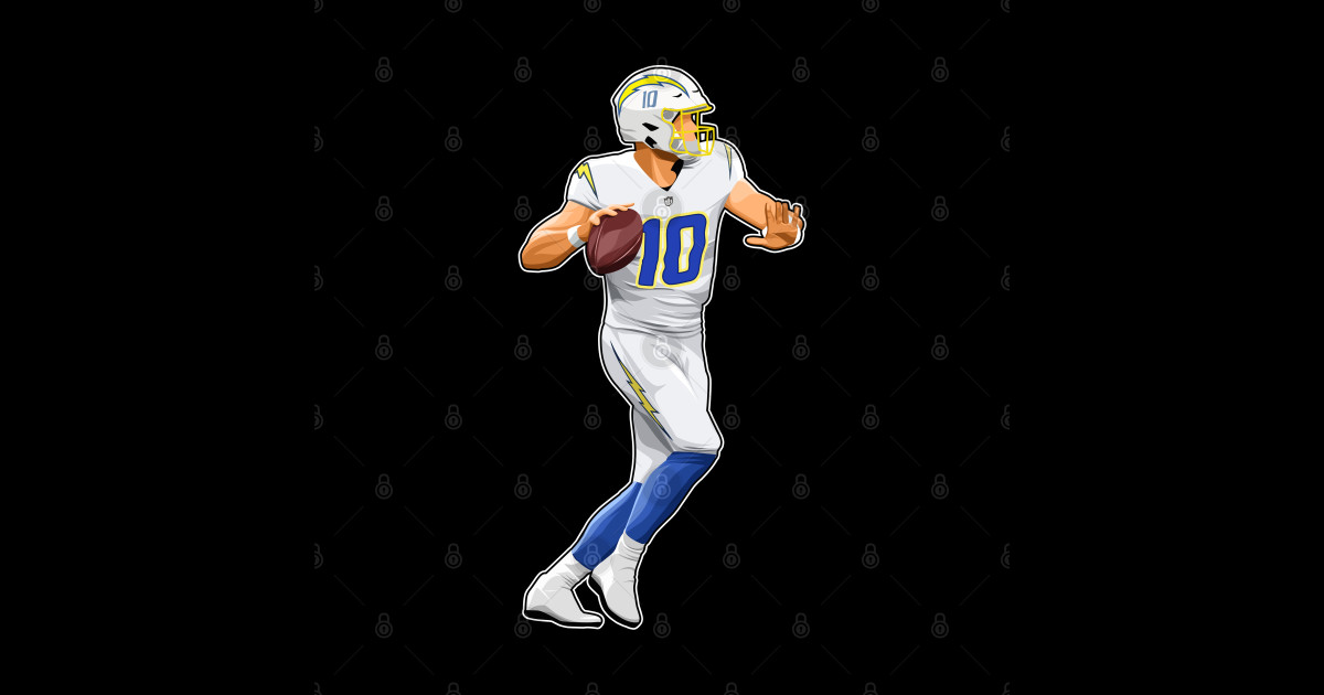 Justin Herbert Drop Back - Justin Herbert - Sticker | TeePublic