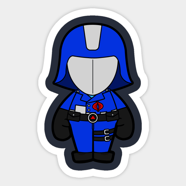 Cobra Commander Chibi - Cobra Commander - Sticker | TeePublic