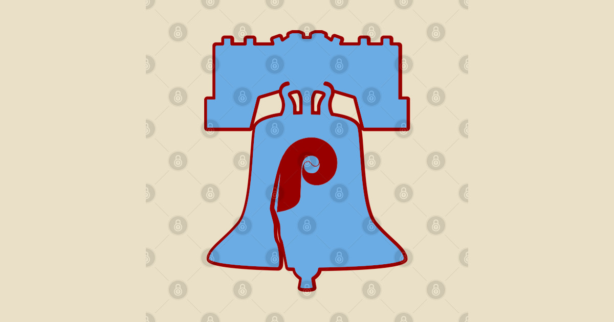 Powder Blue Retro Baseball Phillies Liberty Bell - Philadelphia ...