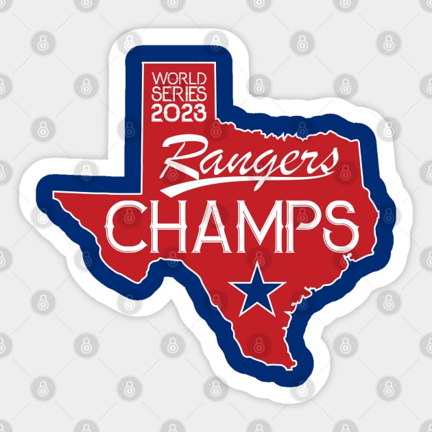 Texas - World Series Champions - Texas Rangers - Sticker | TeePublic