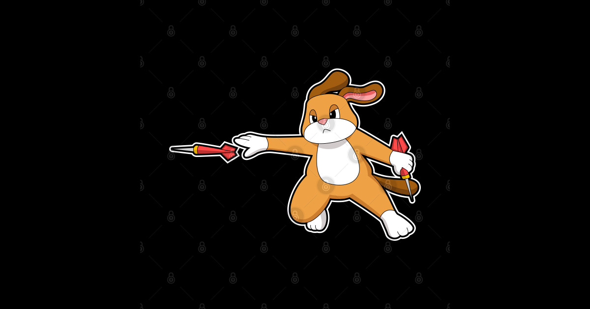 Dog at Darts with Dart - Darts - Posters and Art Prints | TeePublic