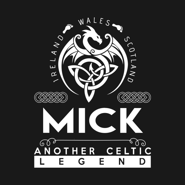 Mick Name T Shirt - Team Mick Lifetime Member Legend Name Gift Item Tee ...