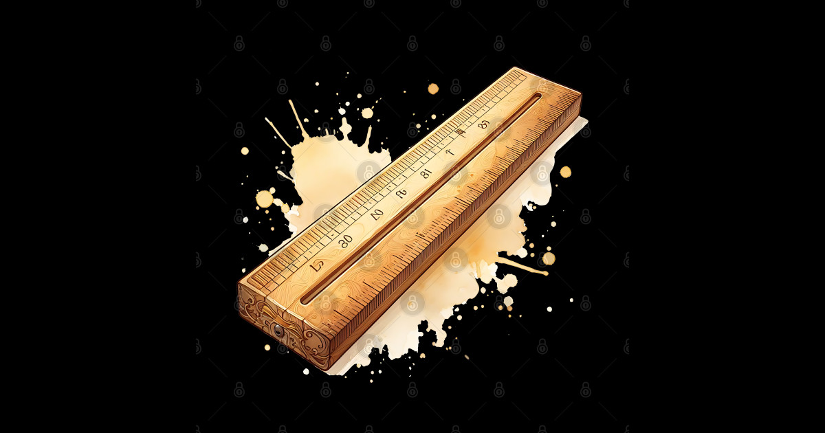 Whimsical School Supply Wooden Ruler Illustration – Creative Classroom ...
