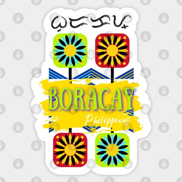 Baybayin word Boracay Philippines - Philippines Flag Proud Filipino ...