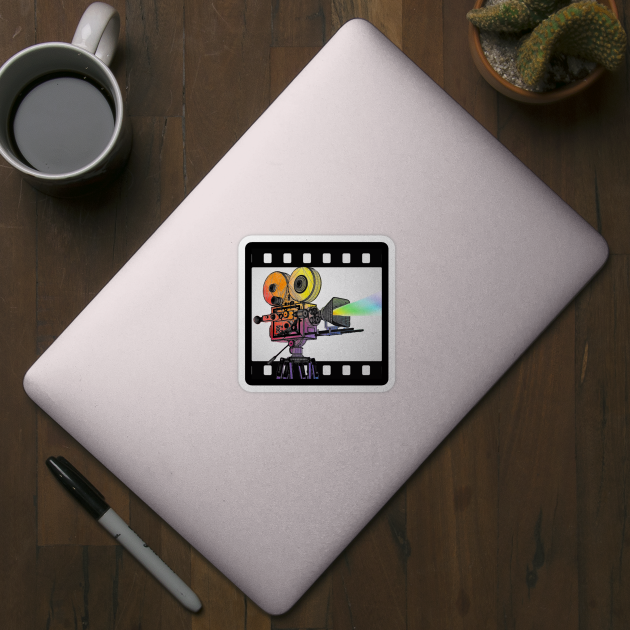 Lights Camera Action! - Film - Sticker | TeePublic