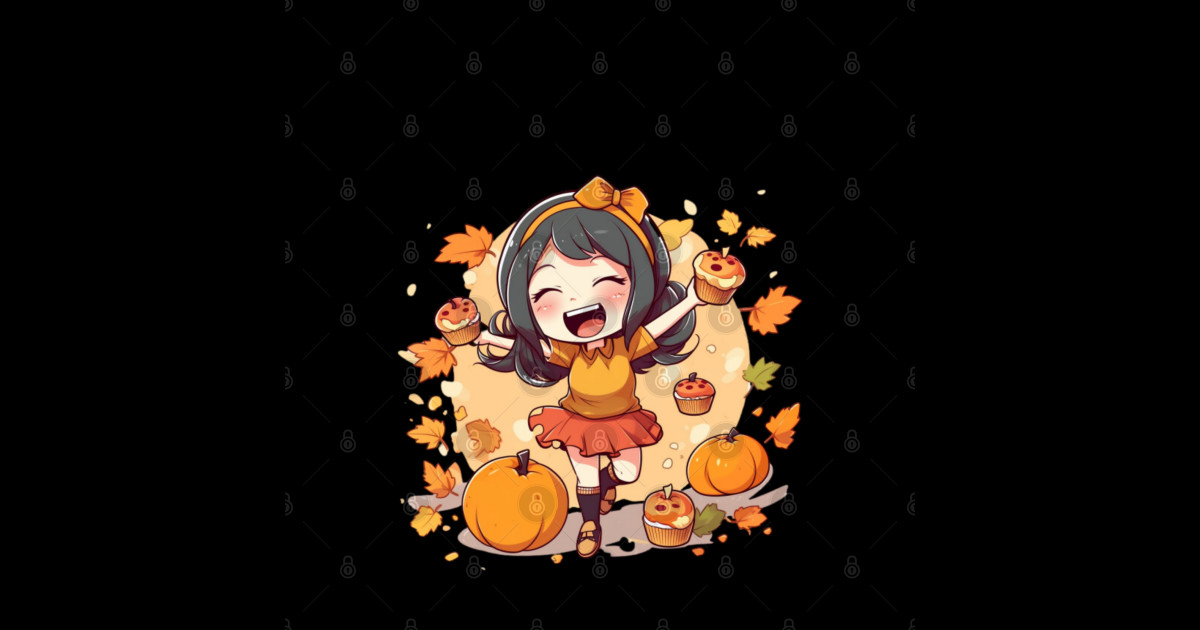 Fall for Our Adorable Chibi Art - Cute and Cozy Autumn Vibes, Yay FALL ...