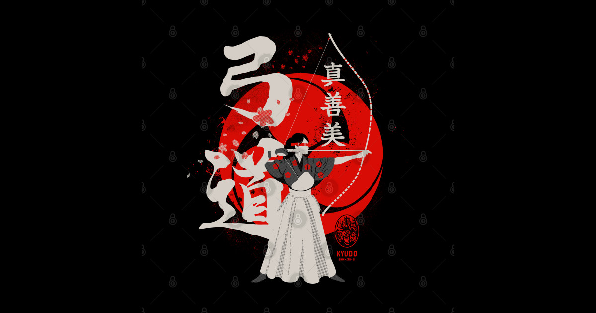 Kyudo - shin zen bi - Kyudo - Sticker | TeePublic