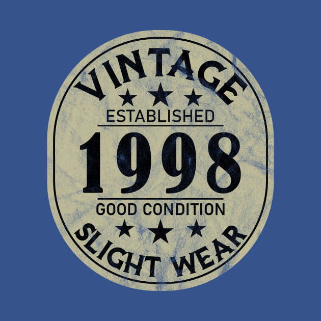 Vintage Established 1998 Good Condition Slight Wear - Vintage 1998 - T ...