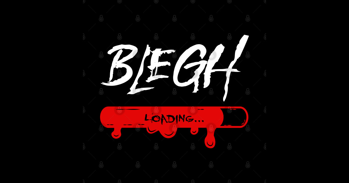 Blegh Loading Metal Music Fan - Metal Music Lover - Sticker | TeePublic