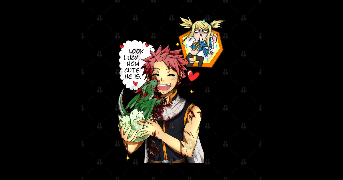 Natsu's dragon baby - Fairy Tail Natsu - Sticker | TeePublic