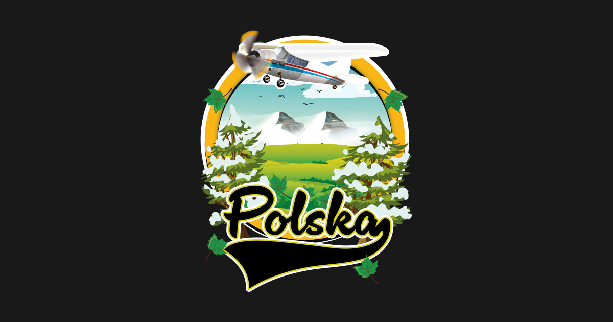 Polska Travel logo - Polska Travel Logo - T-Shirt | TeePublic