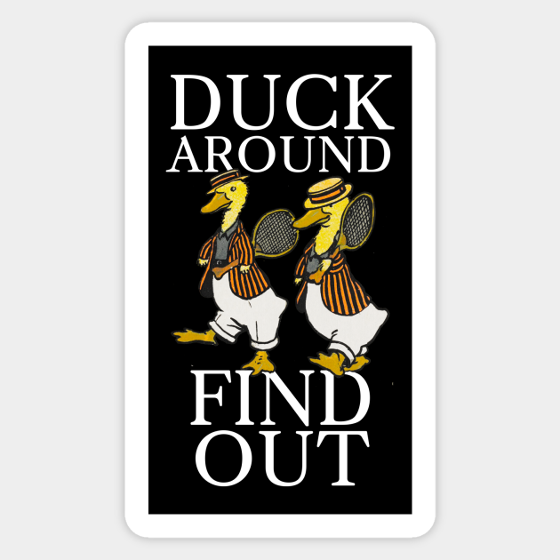 Duck Around, Find Out - Fuck Around And Find Out - Sticker | TeePublic