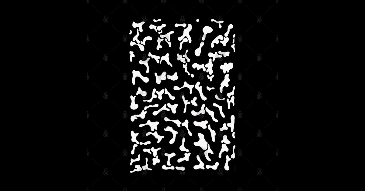 stains , spilled black and white paint - Stains - Sticker | TeePublic