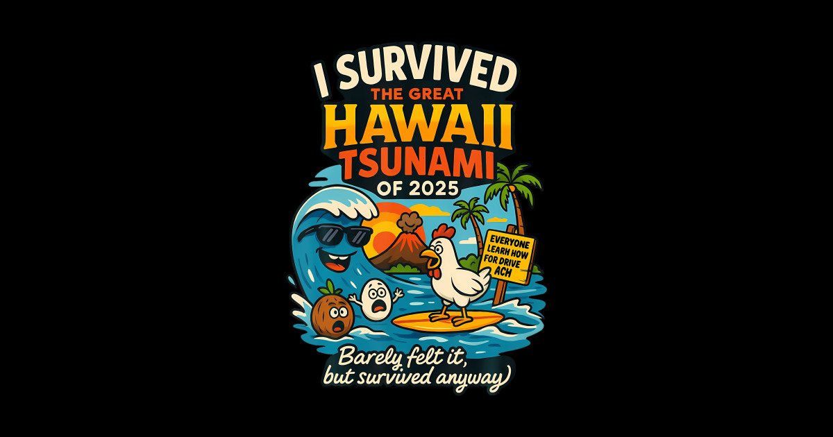 I Survived The Hawaii Tsunami Of 2025 - Hawaii Tsunami Survivor ...