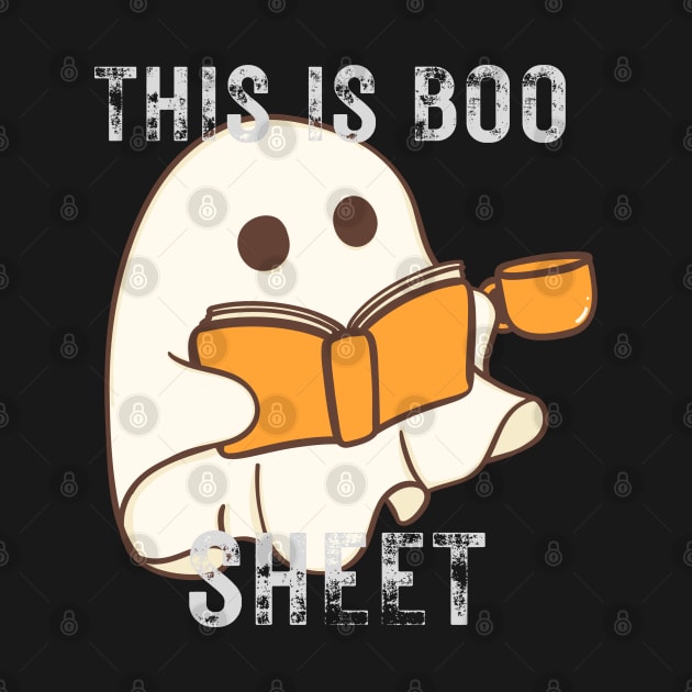This Is Boo Sheet Ghost Retro Halloween Costume - This Is Boo Sheet - T ...