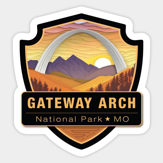 Gateway Arch National Park - Gateway Arch - Sticker | TeePublic