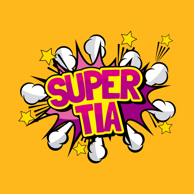 Super Tia Spanish Aunt Superhero Camisa T-shirt Cute Gift - Aunt Gifts ...