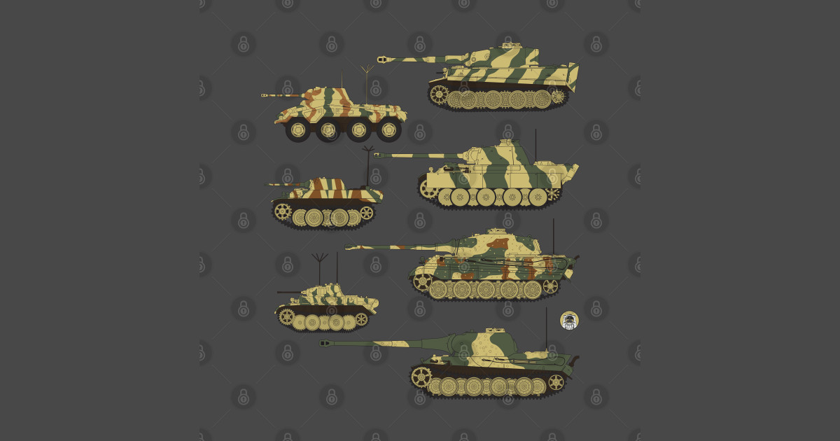 I love German tanks with cat names - Ww2 Tanks - T-Shirt | TeePublic