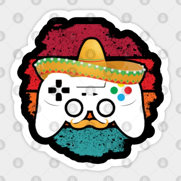 Fiesta Gaming Controller - Gaming - Sticker | TeePublic