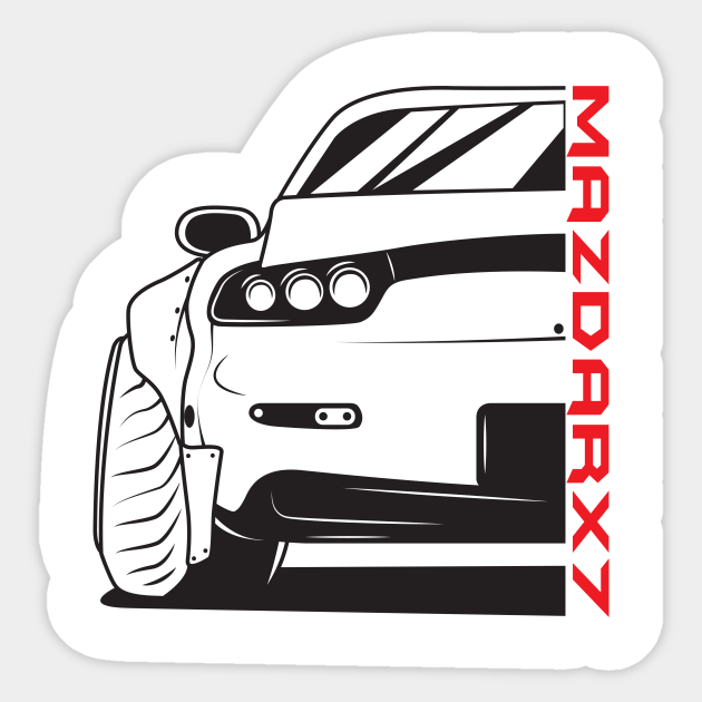 Mazda RX7 - Mazda - Sticker | TeePublic