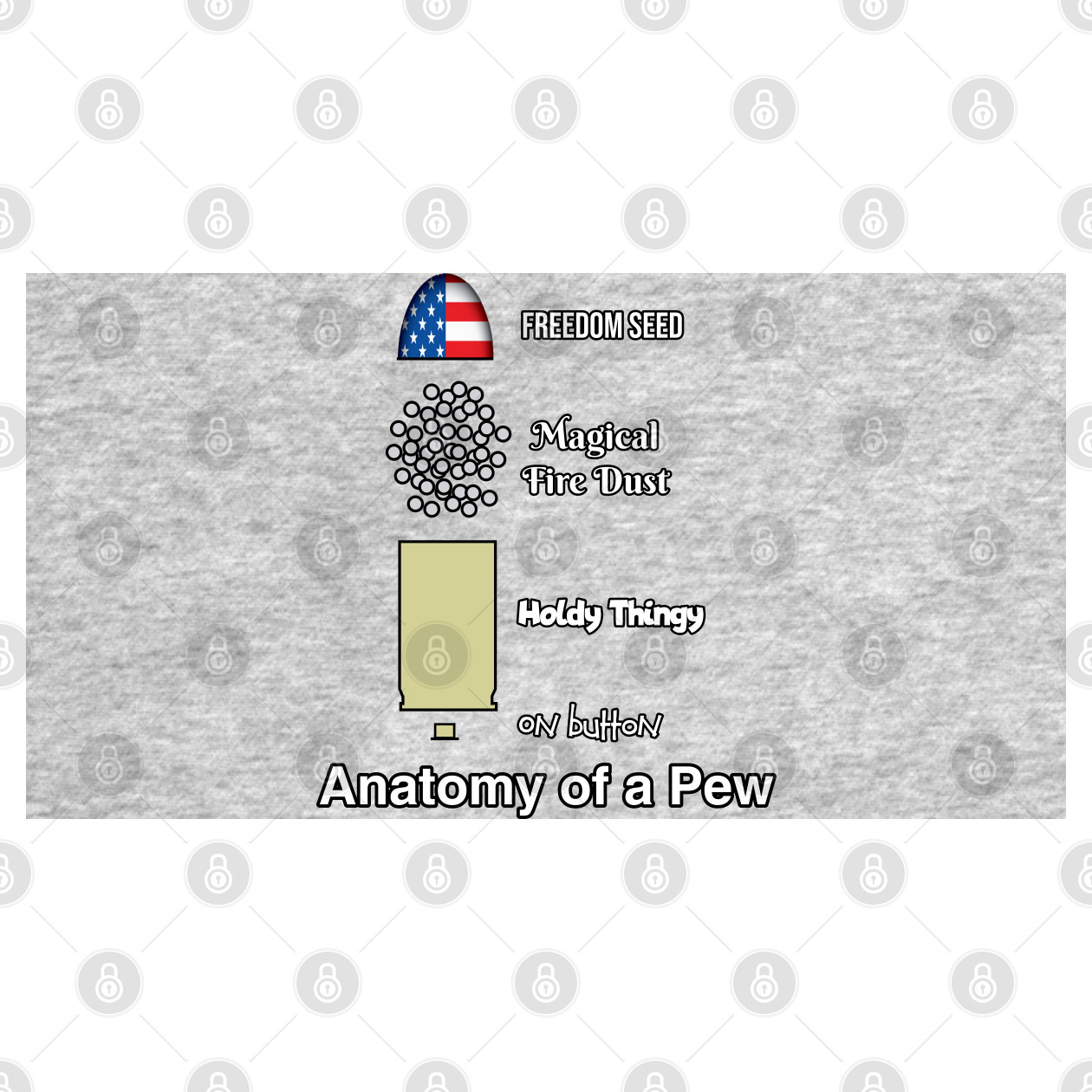 Anatomy of a Pew - Pew - T-Shirt | TeePublic