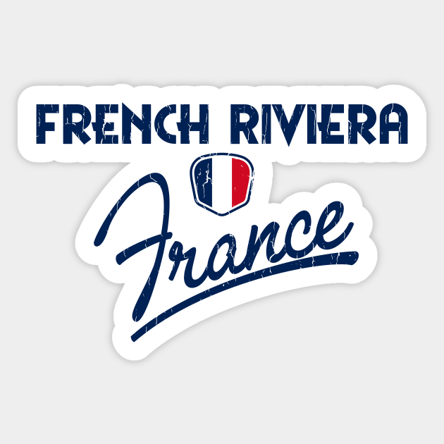 French Riviera France - French Riviera France - Sticker | TeePublic