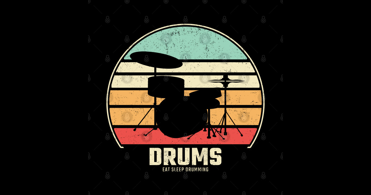 drums - Drums - Sticker | TeePublic