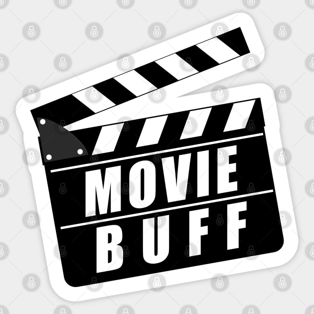 Movie Buff Clapperboard - Movie Buff - Sticker | TeePublic