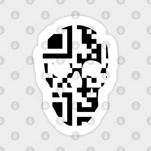 Skull QR Code - Skull - Magnet | TeePublic