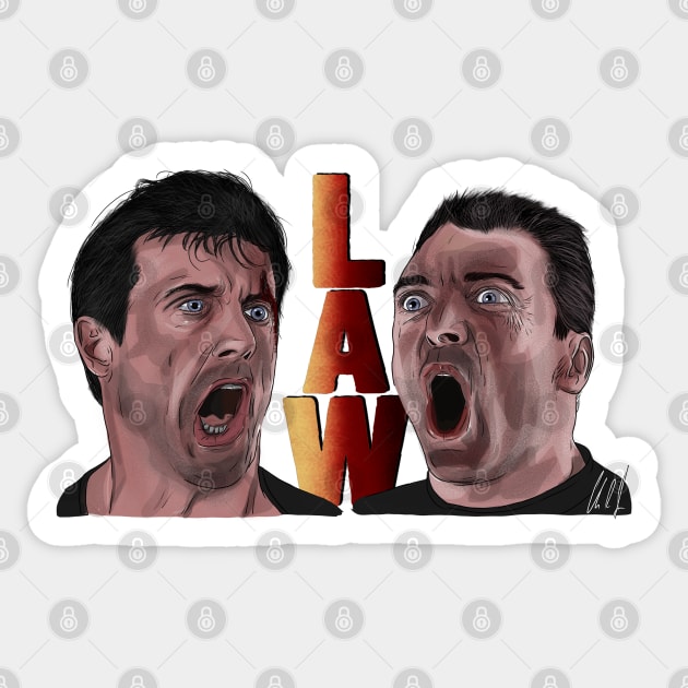 Judge Dredd: LAW - Judge Dredd - Sticker | TeePublic