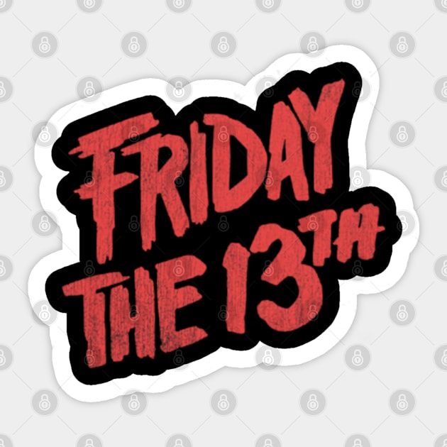 Friday The 13th - Friday The 13th Movie - Sticker | TeePublic