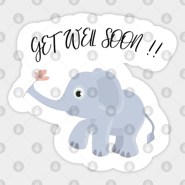 Get Well soon - Get Well Soon - Sticker | TeePublic