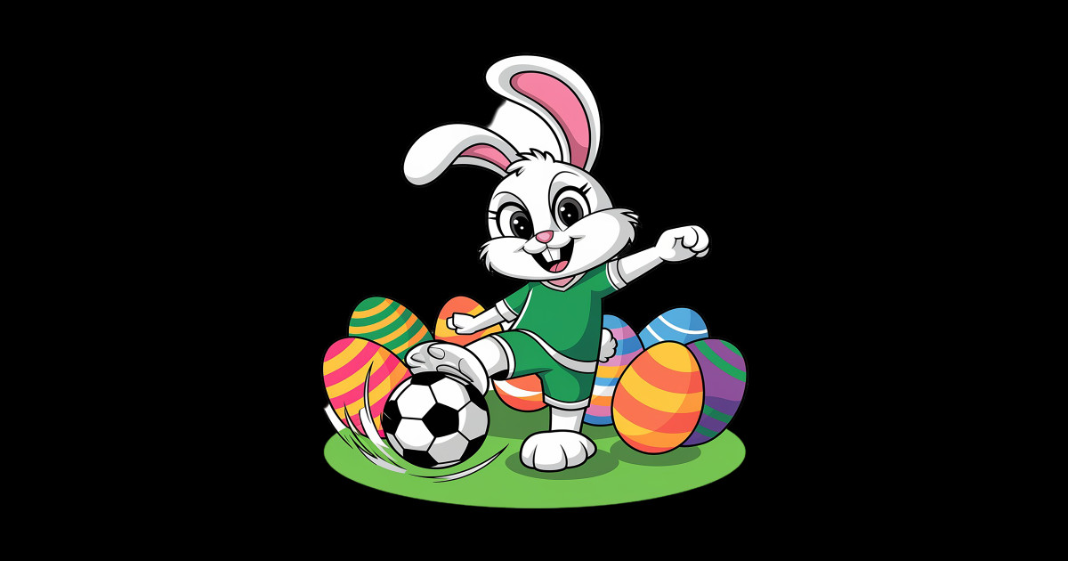 Soccer Easter Boys Kids Easter Bunny Soccer - Soccer Easter Boys ...