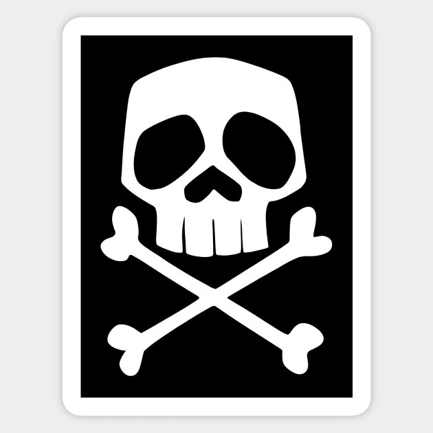 Captain Harlock skull - Crossbones - Sticker | TeePublic