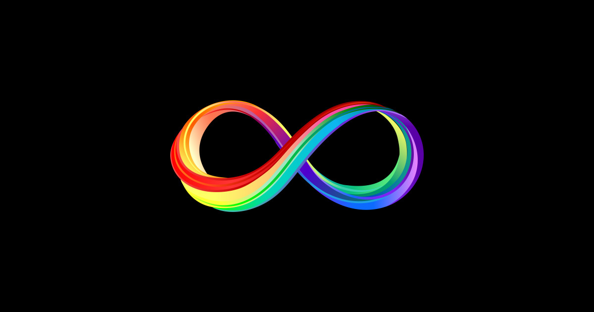Layered Rainbow Infinity Symbol - Bright Symbol Of Infinity From ...