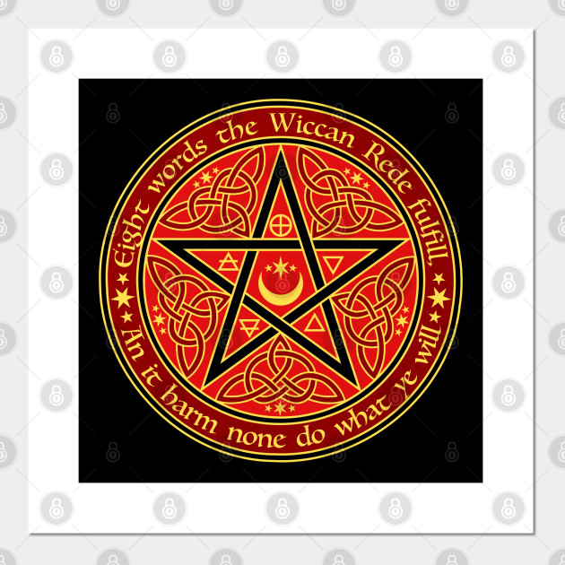 Red Witch Crest - Witch - Posters and Art Prints | TeePublic