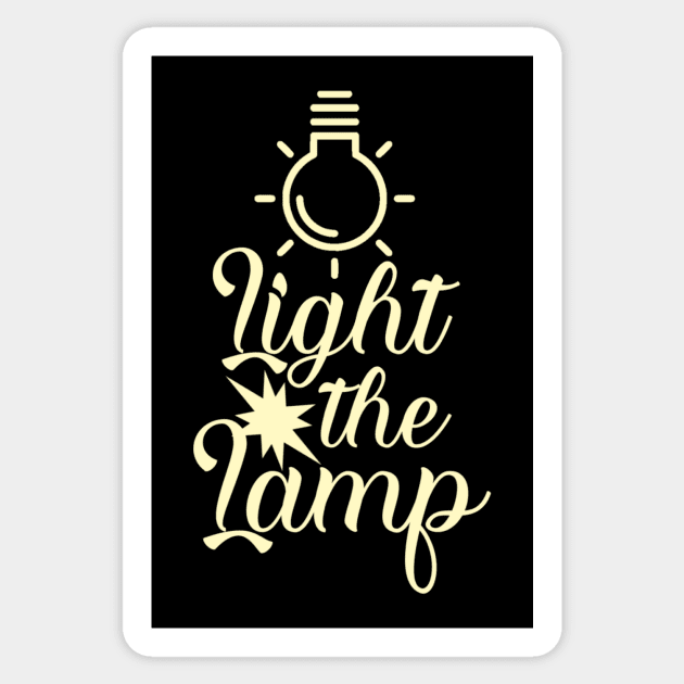 Light the lamp - Light The Lamp - Sticker | TeePublic