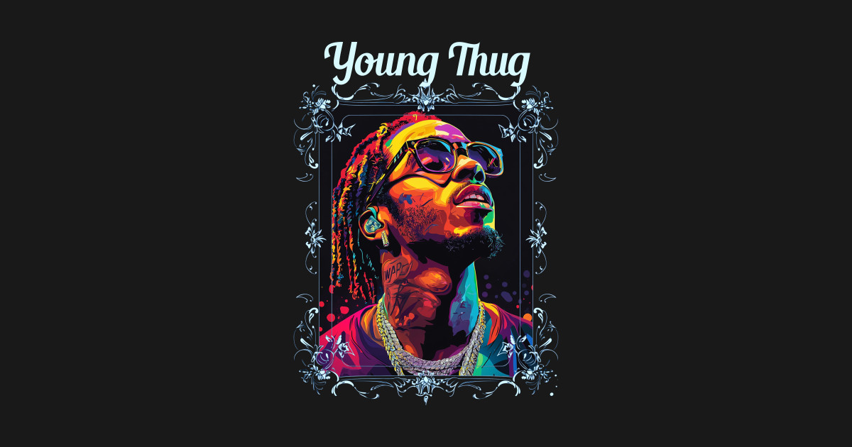 YOUNG THUG MUSICIAN FAN ART - Young Thug Musician Fan Art - T-Shirt ...