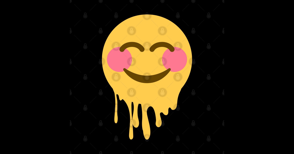 Drippy happy face drippy hoodies dripping design - Drippy - Sticker ...